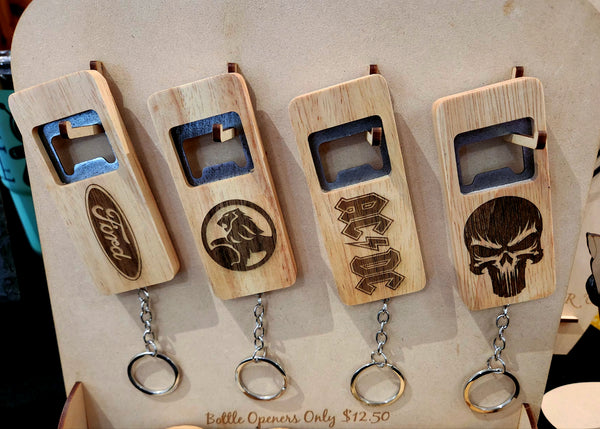 Engraved Keyring Bottle-Opener – Black Magic Forge